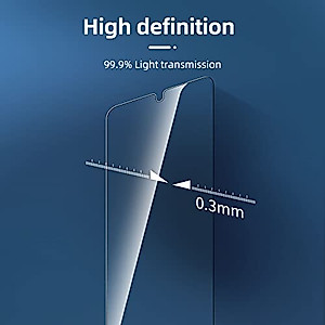 NEW'C 3 Pack Designed for Xiaomi Redmi 9A, Xiaomi Redmi 9C Screen Protector Tempered Glass, Case Friendly Anti Scratch Bubble Free Ultra Resistant