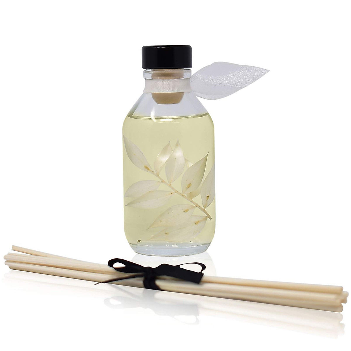 LOVSPA Coconut & Eucalyptus Reed Diffuser Oil Set - Scented Stick Room Freshener - Creamy Coconut, Eucalyptus, Mint, Tonka, Vanilla Sugar - Made in The USA