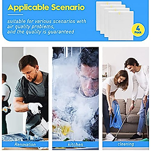 4 Pack C545 True HEPA Replacement Filter S Compatible with Winix C545 Air Purifier, Replaces Winix Filter S 1712-0096-00