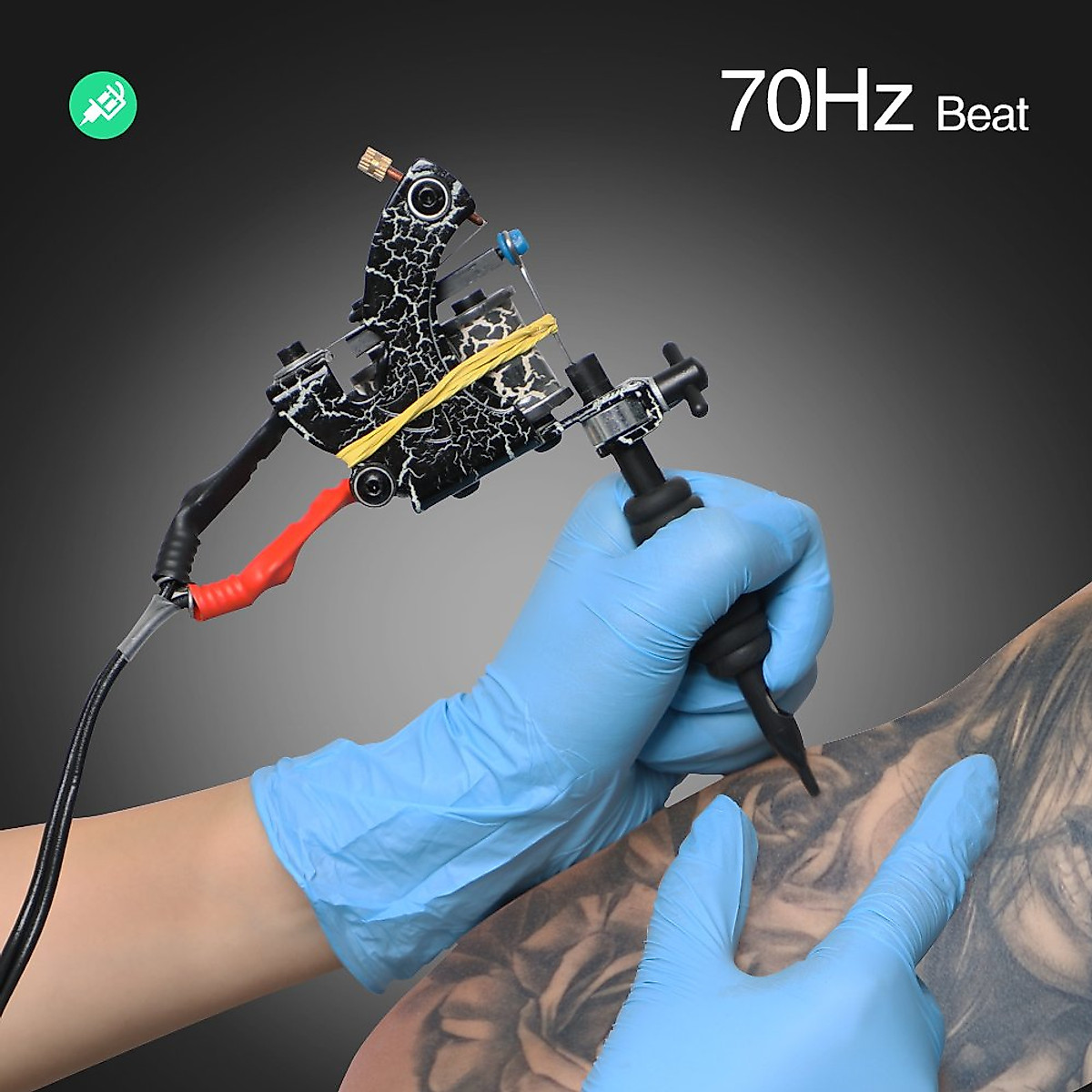 Solong Complete Tattoo Kit 4 Pro Machine Guns 54 Inks Power Supply Foot Pedal Needles Grips Tips Carry Case TK456-US