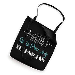 Sterile Processing Technician Tech Week Heartbeat EKG Tote Bag