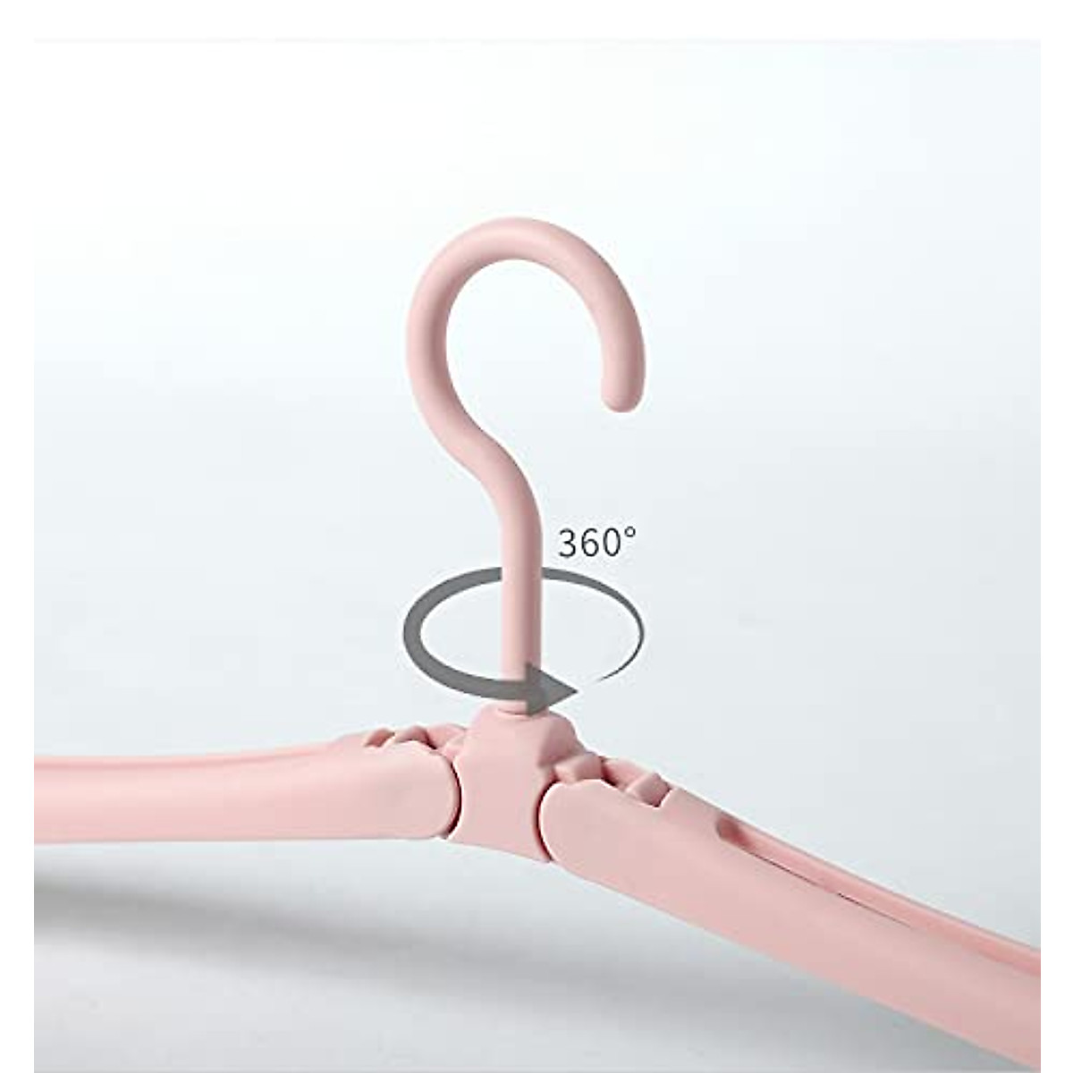 WOIWO 8 PCS Portable Folding Clothes Hanger Creative Travel Easy to Carry Clothes Hanger for Adults and Children