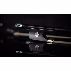 Viotti Carbon Fiber Viola Bow, Hand Crafted by Professional Bow Makers, Strong, Stiff & Well Balanced, Made with Mongolian Horse Hair, For Violist of All Skill Levels (Pearl)