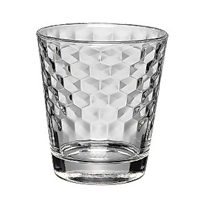 WMF Tumbler Glasses Set of 4聽Tumblers with Honeycomb Structure Cocktail Long Drink Glass Heat Resistant Dishwasher Safe, Glass, Transparent, 18 x 18 x 11 cm