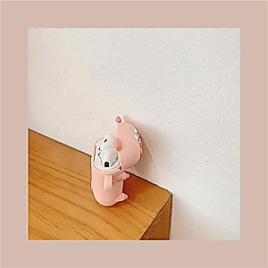 LEWOTE Airpods Pro Silicone Case Funny Cute Cover Compatible for Apple Airpods Pro[PAPA Animal Pet Design][Best Gift for Kids Friends Boys Girls] (Pink Pig)