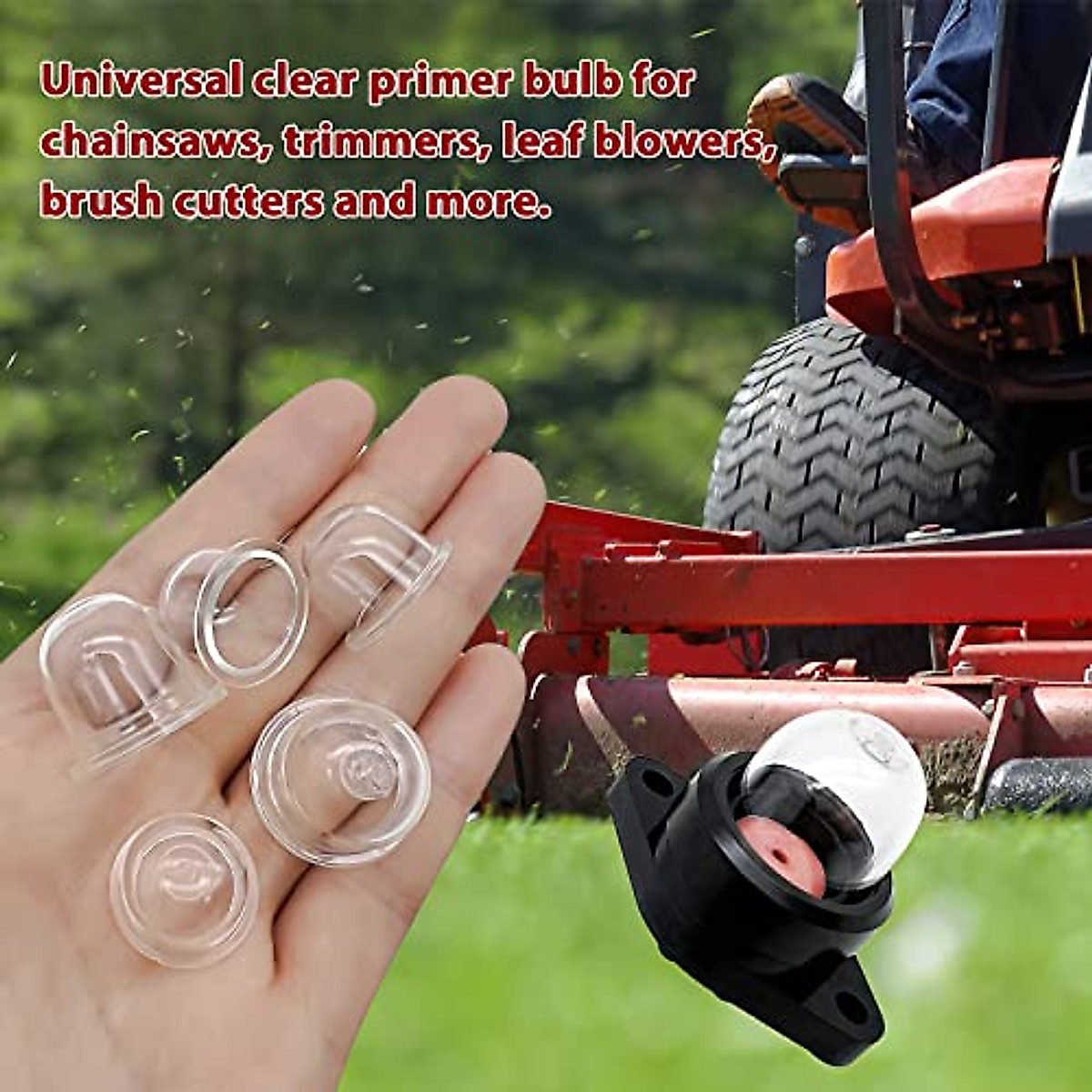 Primer Bulb Carburetor Primer Bulb Pump Bulb Compatible with Poulan Crafstman Weedeater Chainsaw Replacement for Roybi Homelite Zama Walbro Gas Trimmer Blower Brush Cutter