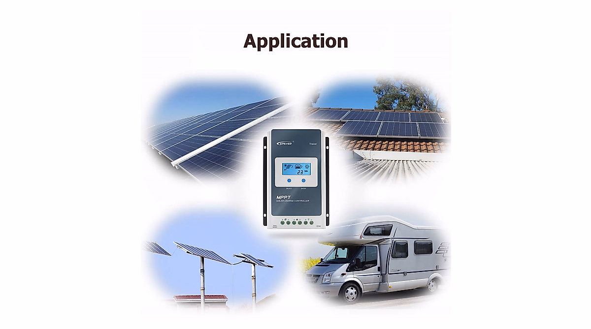 EPEVER 20A MPPT Solar Charge Controller 12/24V DC Tracer-an Series ...