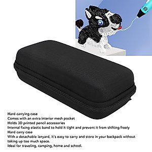 Hard Travel Case for MYNT3D Super for MYNT3D Professional for MYNT3D Pro Printing 3D Pen for SCRIB3D 3D, Carrying Case with Extra Mesh Pocket for 3D Printed Pencil Accessories