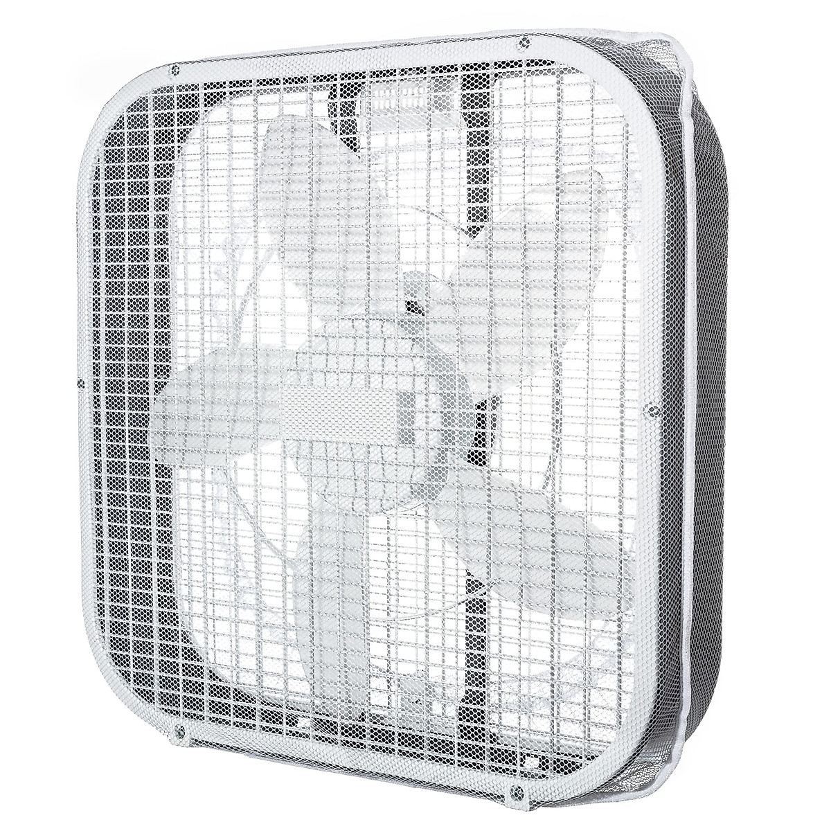 ARAWARA Window Box Fan Covers (Not Included Fan), Mesh Cover for Kid Safe and Finger Protector, Reusable Dustproof Cover, Industrial Fan Cover, Safety Fan Covers, 20 inch Diameter Square Cover, 2 PKS