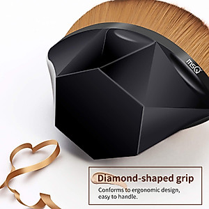 Foundation Brush Makeup Brush with Case, Black