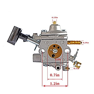 Mikatesi 4282-120-0606 BR600 BR700 Carburetor Carb Kit for Stihl BR500 BR550 BR 500 550 600 Backpack Blower Leaf Blower Parts Replaces Zama C1Q-S183 C1Q-S184 4282-120-0607 4282-120-0608