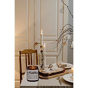 Happy Birthday Gifts Candle for Friend Funny Gift Candle for Men Women Partner BFF Coworker (Friend-WH)