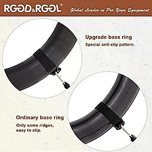 RGGD&RGGL Exercise Ball Chair(55-75cm), Extra Thick Yoga Ball with Stability Ring, Workout Guide,Anti-Burst Balance Ball for Workout and Fitness (Sliver, 55cm)