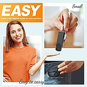 2GB Thumb Drive Bulk Pack of 5 USB 2.0 Flash Drives Value Black Pendrive 2 GB Portable Keychain Zip Drive Metal Memory Stick Multipack Swivel Jump Drive Data Storage as Clients Promotion Item