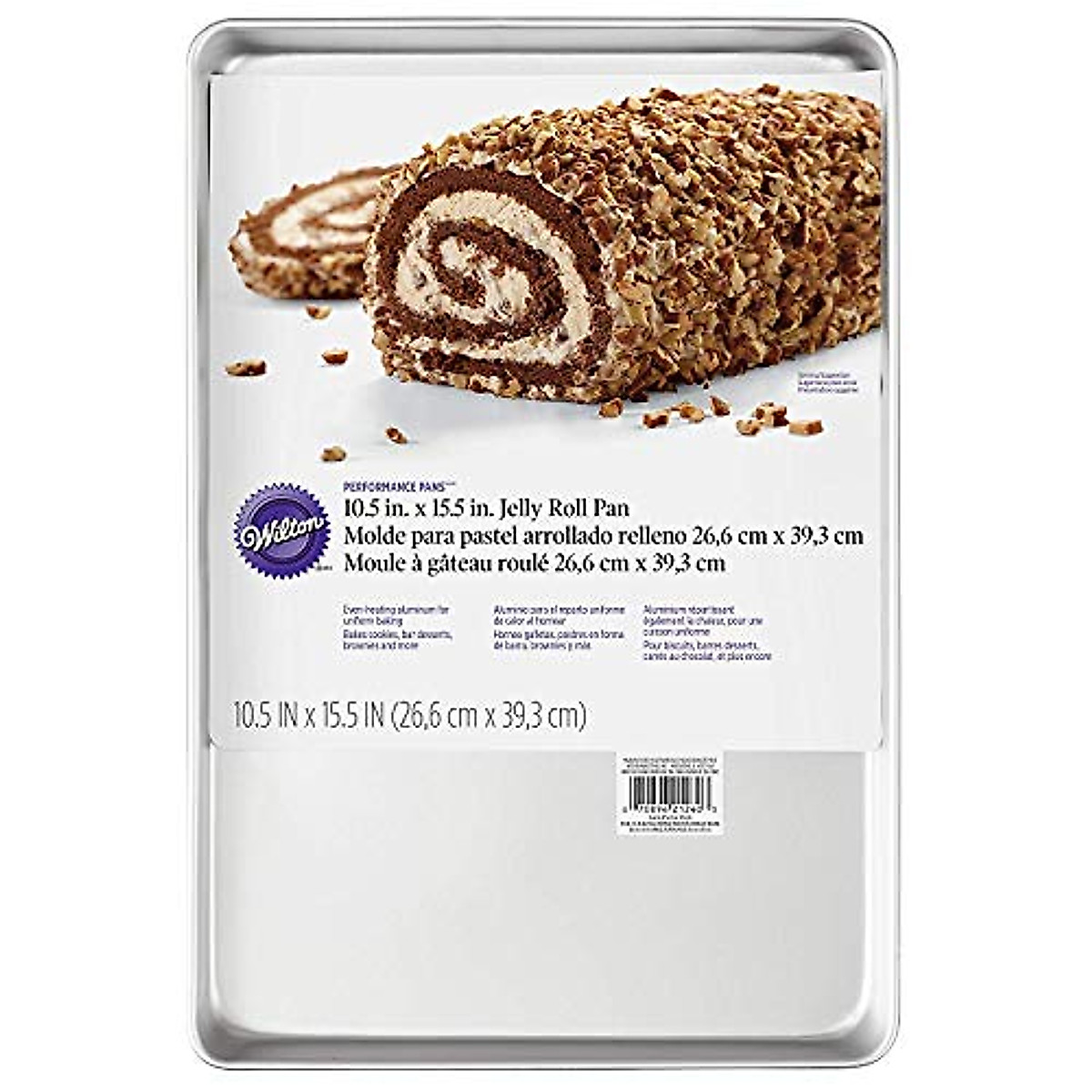 Wilton Performance Pans Aluminum Jelly Roll and Cookie Pan, 10.5 x 15.5-Inch, 3 Pack