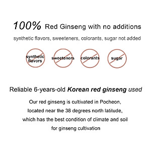 Pocheon 240g(8.5oz), 100% Pure Korean 6Years Root Panax Red Ginseng Extract Gold, TOP Ginsenoside, Saponin, Ginseng Herbal Supplement, Natural Immune Support