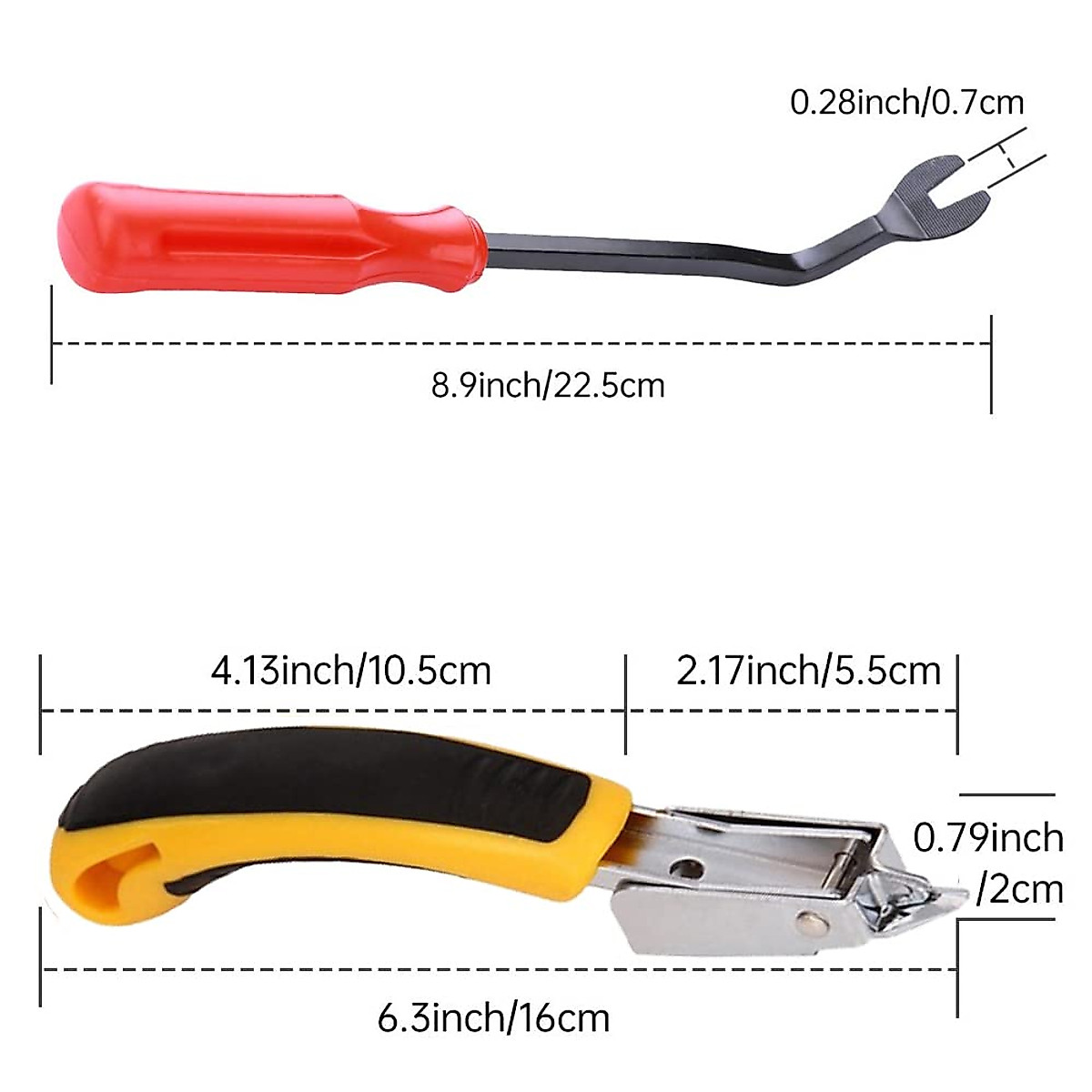 Staple Remover,Upholstery and Construction Staple Puller Tack Lifter Tool,Heavy Duty Carpet Remover,Nail Puller for Removing All Kinds of Staples for Furniture,Floor,Wooden Case,Carton