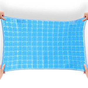 Gel Pillow Cooling Mat Cooling Gel Pad for Bed Pillow Summer Cushion Soft Flexible Foldable Pillow Mat for Sleeping