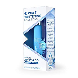 Crest Whitening Emulsions On-the-Go Leave-On Teeth Whitening Gel Pen, 0.35 Oz (10 G)
