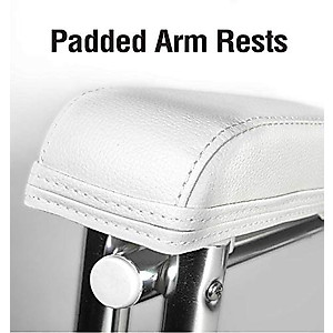 Seachoice Folding Deck Chair, White, Marine Vinyl, Folds For Easy Storage