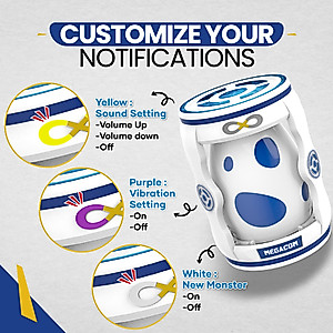 megacom DuoMon Egg 1P/2P Auto Catcher Compatible for Pokemon Go Plus with Auto Catch, Voice Notifications - Faster Wireless for Pocket Monsters Go Game - Long-Lasting Battery, Stable Connection