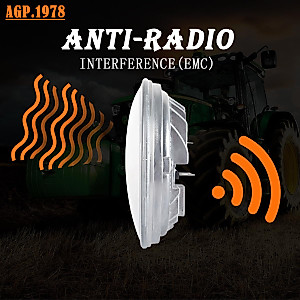 AGP.1978 Round 18W Agriculture LED Work Light,Par 36 LED Light Replace 4410, 4411 Sealed Beam, Tractor LED Lamp Compatible with Allis Chalmers Ford International John Deere Case Tractor Flood 12V