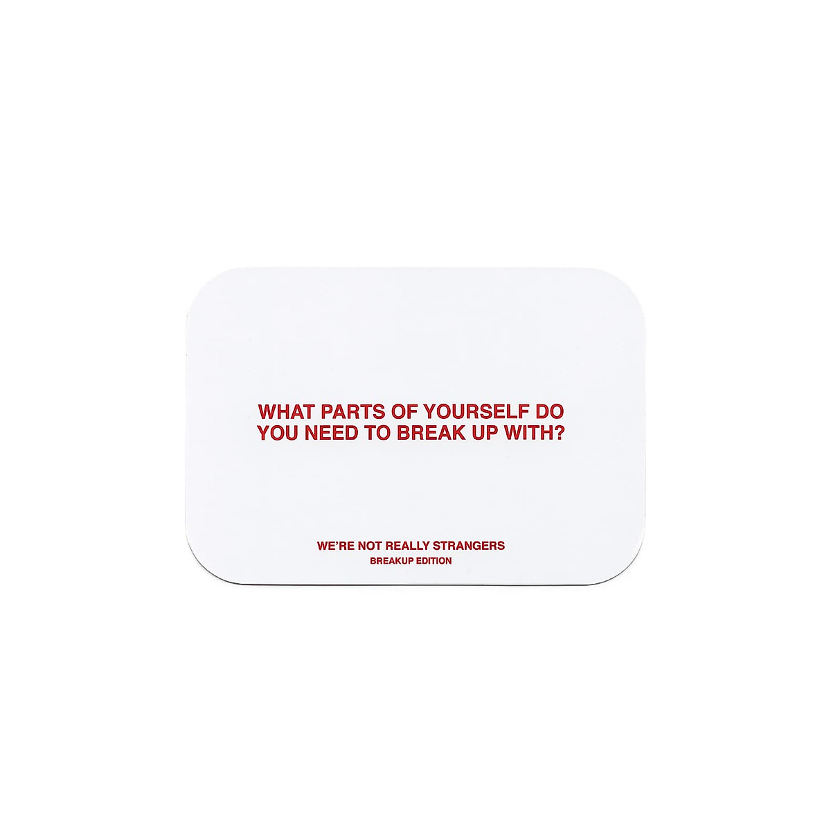 WE'RE NOT REALLY STRANGERS Breakup Edition Expansion Pack Card Game 51 Cards & Wild & Intimate Conversation Cards for Couples, Adults&Teens for Date Nights,Game Nights&Parties,Ages 18+,1-2 Players