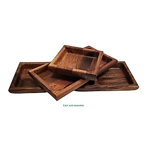Catchall Tray 1 Section, Oak Wood Serving Tray Handmade by Hesse Woods from Sustainable Forests
