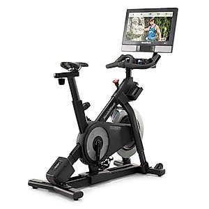 NordicTrack Commercial S22i Studio Cycle with 22” HD Touchscreen for Interactive Studio & Global Workouts, 30-Day iFIT Family Membership Included,Black