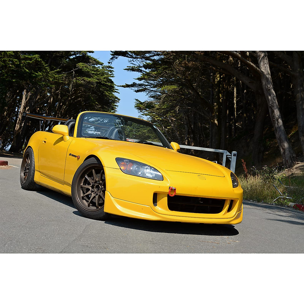 Xotic Tech JDM Sport Track Racing Style CNC Aluminum Screw-on Tow Hook Front Bumper Compatible with Honda S2000 2002-2009 & Fit 2006-2008 or Acura TL 2004-2008 (Red)