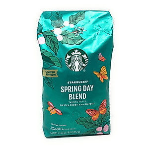 Starbucks Coffee Company Starbucks Spring Day Blend Ground Coffee 35oz tasting flavor notes of cocoa & fruit,2.18 Pound (Pack of 1)