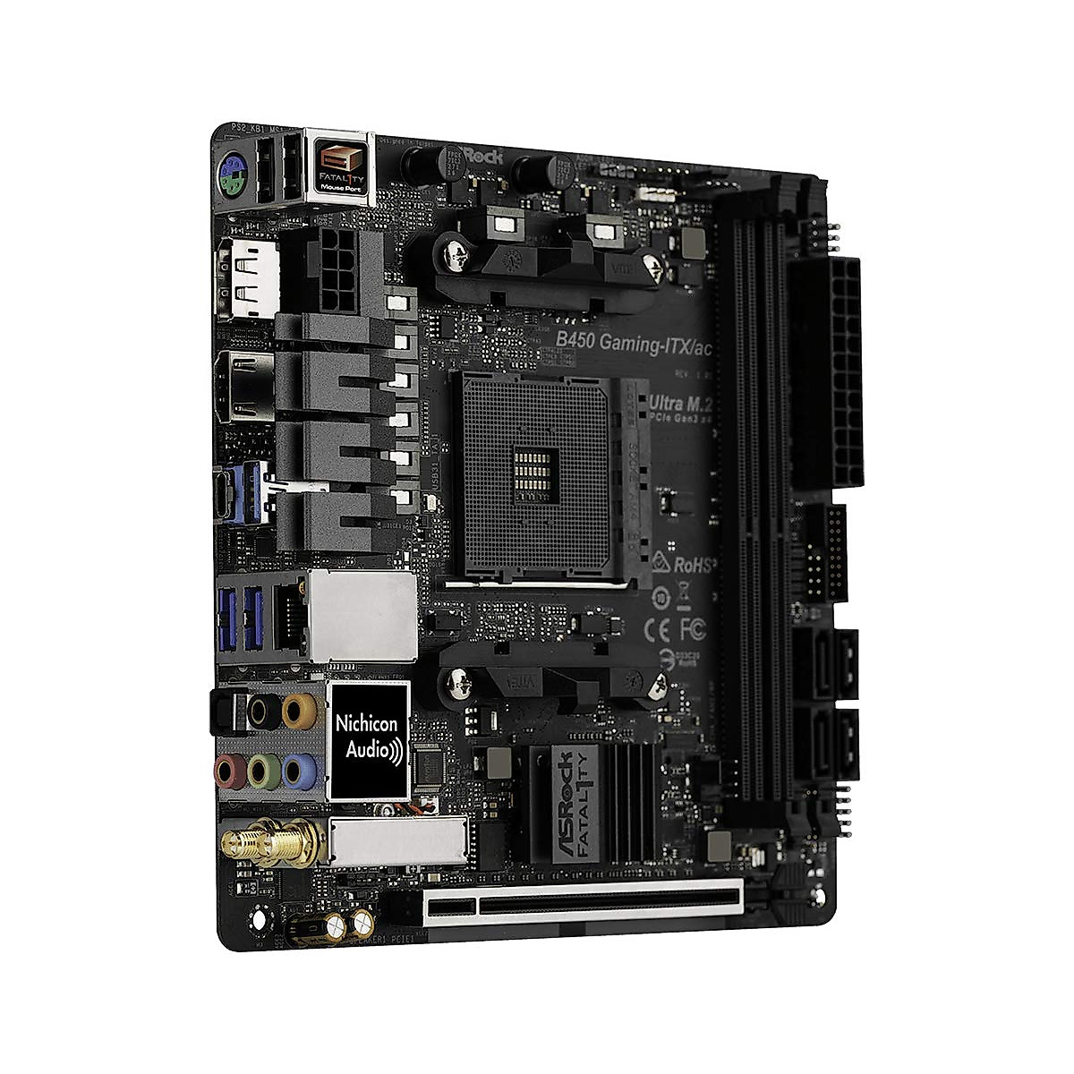 ASRock Mini-ITX Motherboard (B450 Gaming-ITX/AC)