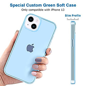 JJGoo Compatible with iPhone 13 Mini Case, Soft Transparent Shockproof Protective Slim Thin Bumper Phone Cover for iPhone 13 Mini - 5.4 inch, TranslucentBlue