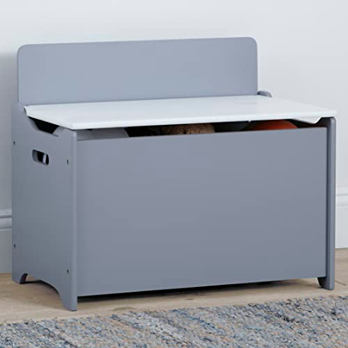 Gap GapKids Toy Box - Greenguard Gold Certified, Grey/White