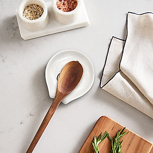 LRUIOMVE Engraved Coffee Spoon Rest Funny Farmhouse Counter Spoon Holder for Home Bar and Coffee Station Table - Decorative Accessories and Gifts for Coffee Lovers, Girlfriend, Wife, Husband, Friends