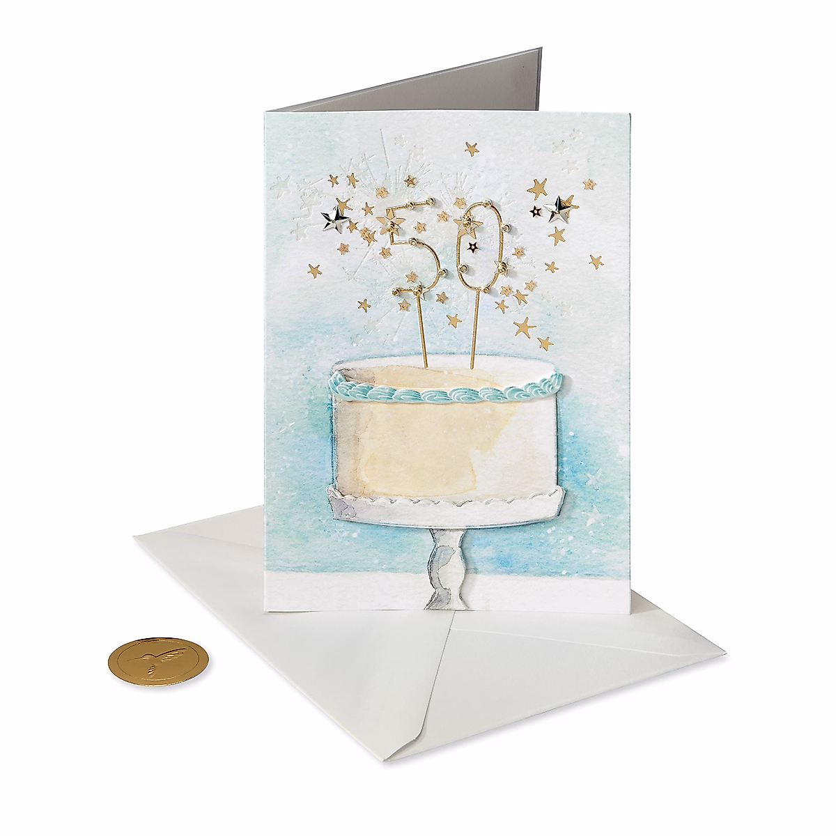 Papyrus 50th Birthday Card (You Shine Brighter Than Ever)