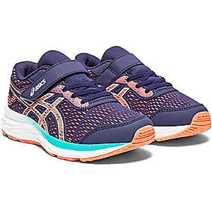 ASICS Kid's Gel-Excite 6 Pre-School Running Shoes, 2, Purple Matte/Sun Coral