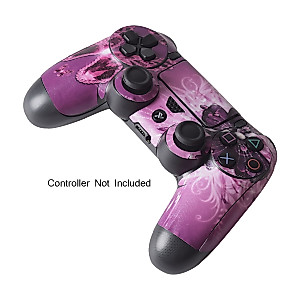 GameXcel Skins Compatible with PS4 Controller - Stickers Compatible with Playstation Dualshock 4 - Decals Cover Skin Accessories Compatible with PS4 Slim Controllers - Lavende Butterfly