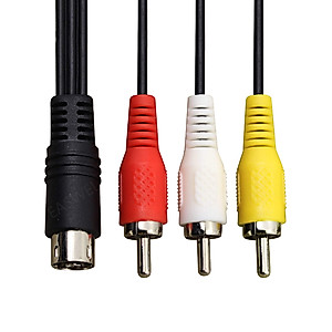 1.8m Composite 3RCA Audio Video AV Connection Cord Cable for Sega Genesis 2 or 3