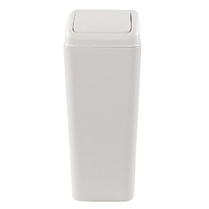 Ucake 3.5 Gallon Plastic Trash Can with Swing Top, Swing Lid Waste Bin