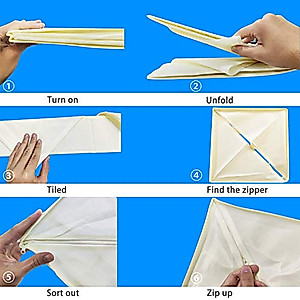 Libeder 2 Pack Socks Underwear Drawer Organizer Divider, 16 Cell Collapsible Cabinet Closet Organizer Storage Boxes for Clothes, Socks, Lingerie, Underwear, Ties, Beige