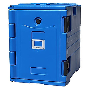 RISELY Insulated Food Pan Carrier, 90L Catering Insulated Hot Boxes with 3 Layer Isolation and 6 Pallet Design, 8-12H Heat Insulation, 360° Movement, for Canteen, Restaurant, Hotels