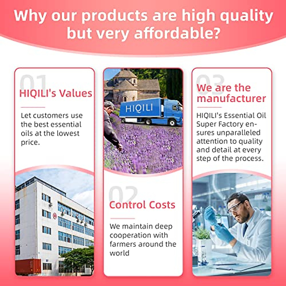 HIQILI Rose Essential Oil for Diffuser, Skin, Hair, Perfume, Candle Making 30ml (1 fl oz)