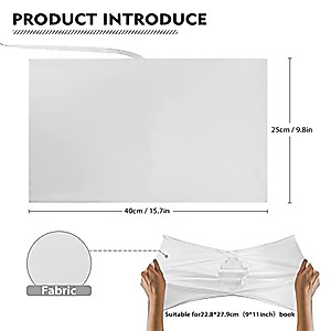 JEOCODY Monstera Book Cover Soft Book Sleeve for Paperbook Waterproof Book Pouch for Boys Girls Durable Reusable Book Cover Protector for Books Novels Hardcover Gifts