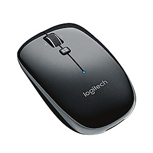 Logitech M557 Bluetooth Mouse – Wireless Mouse with 1 Year Battery Life, Side-to-Side Scrolling, and Right or Left Hand Use with Apple Mac or Microsoft Windows Computers and Laptops, Gray