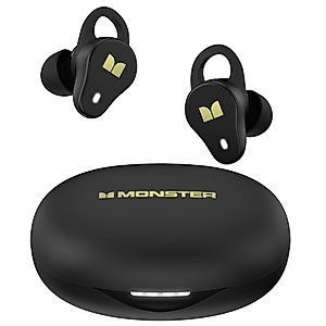 Monster Mission V1 Gaming Headset, Over-Ear Gaming Headphone with Noise Cancelling Mic, Surround Sound Stereo, Adaptive Suspension Head Beam, Colorful RGB Light, Compatible with PC/Mac/PS4/Xbox One