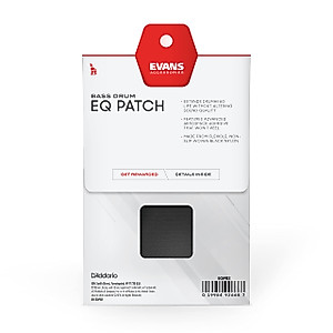Evans EQ Double Pedal Patch, Black Nylon,EQPB2