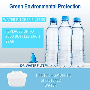 Anmumu 1001122 Replacement Filter for Mavea 1001122 Maxtra and LEVOIT Pitcher Water Filter cartridges with Lead&Arsenic Removal (3 Pack)