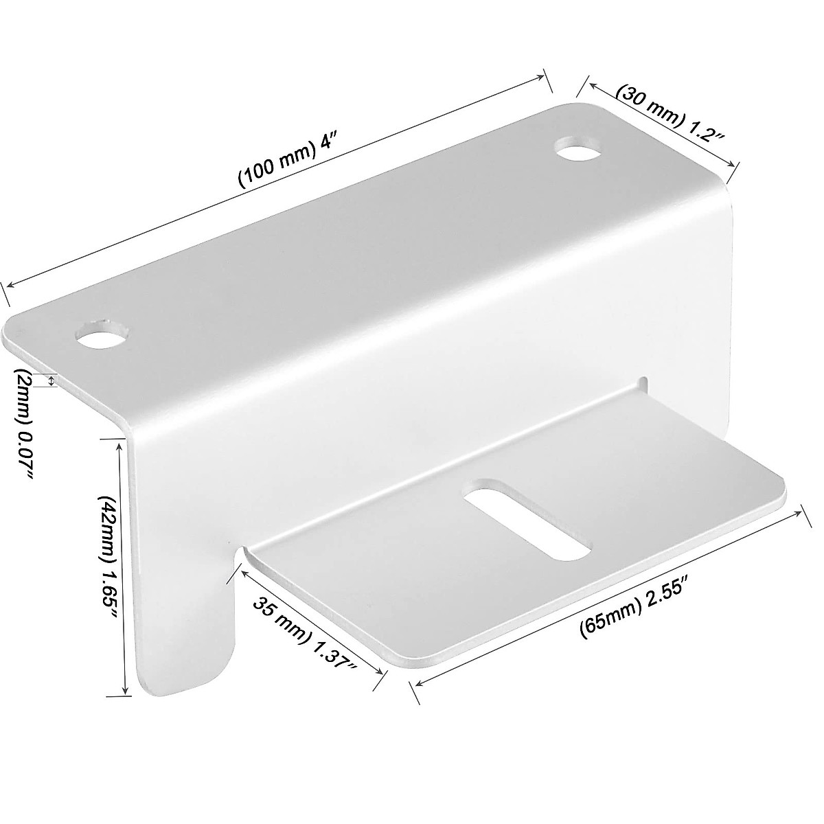 MOUYAT Set of 24 Solar Panel Mounting Bracket, Aluminum Alloy Solar Panel Z Brackets Kit with Nuts and Bolts, Supporting Hardware for Solar Panel, RV, Roof, Boat, Caravans, Off-Grid, Silver