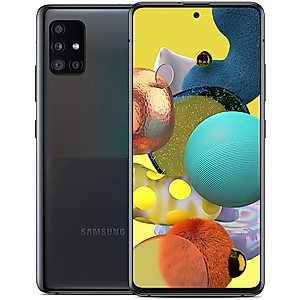 SAMSUNG Galaxy A51 5G (128GB, 6GB) 6.5" Super AMOLED, 48MP Quad Camera, Global 4G Volte (GSM Unlocked for T-Mobile, Metro, AT&T, Global No Logo) A516U1 (w/ 256GB SD, Prism Cube Black)